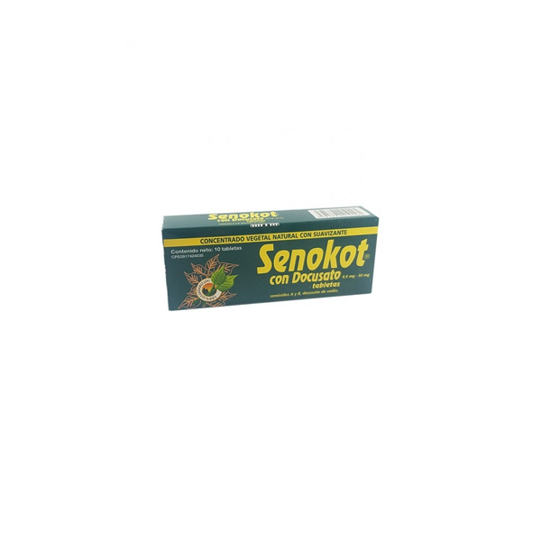 SENOKOT CON DOCUSATO 50 MG X 10 TABLETAS – Farmamor